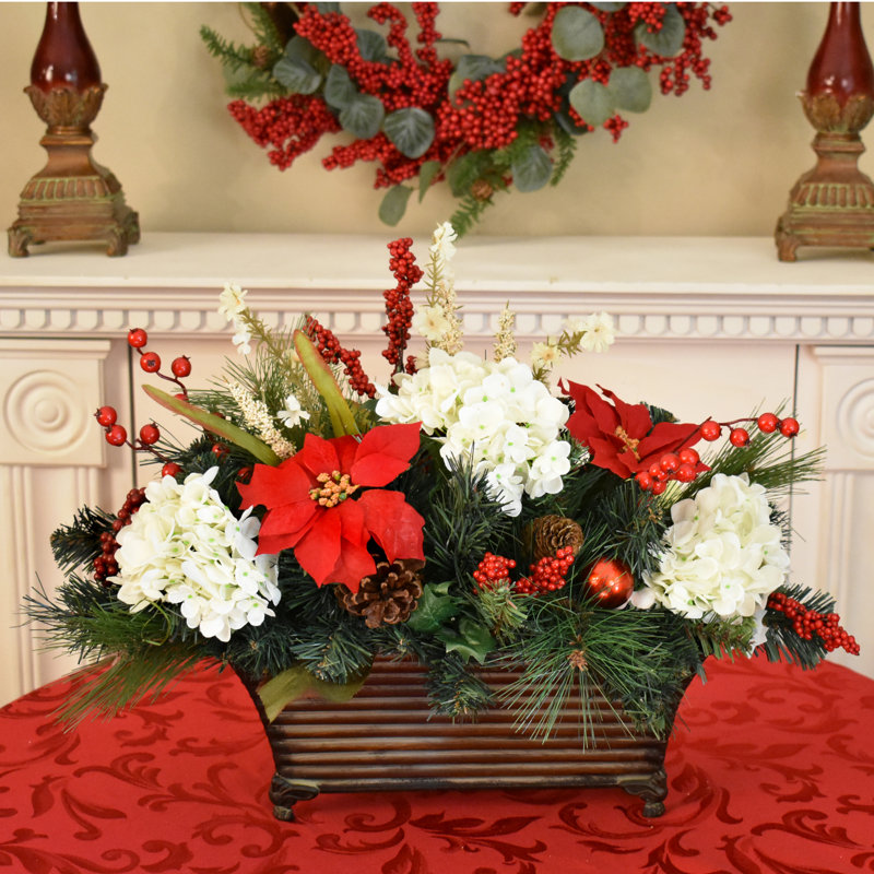 Christmas hydrangea arrangements store